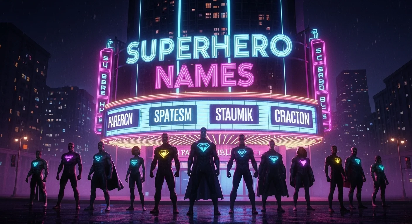 600+ Superhero Names 2026